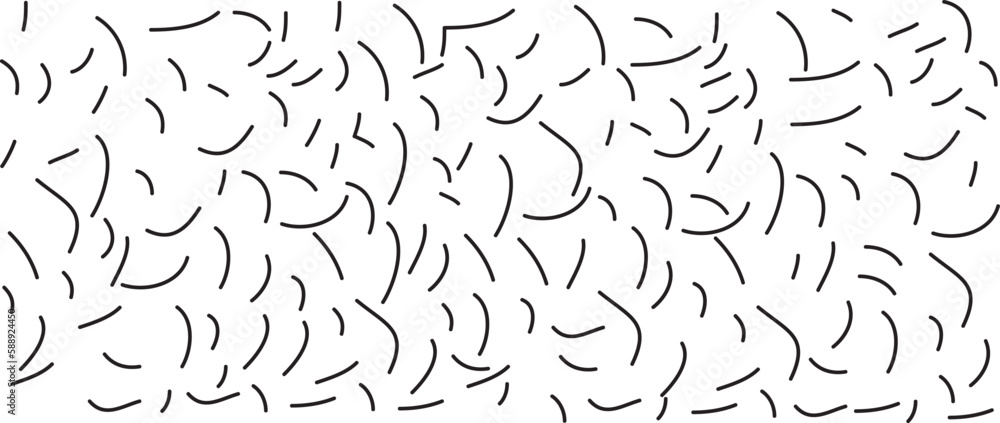 Black scribble line pattern on white background. Hand drawn lines ...