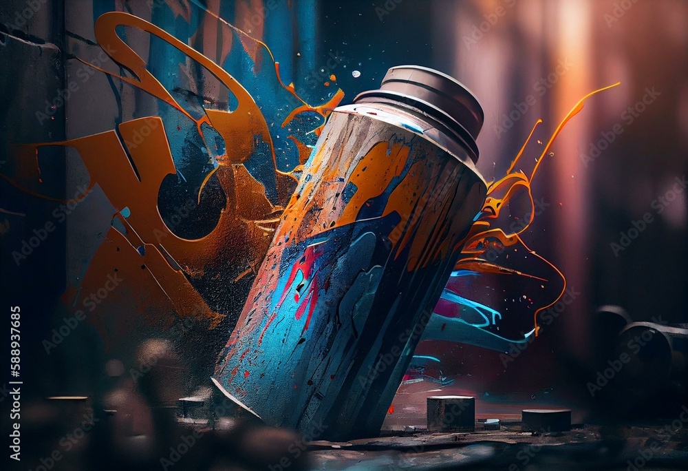 Graffiti Spray Can Wallpaper