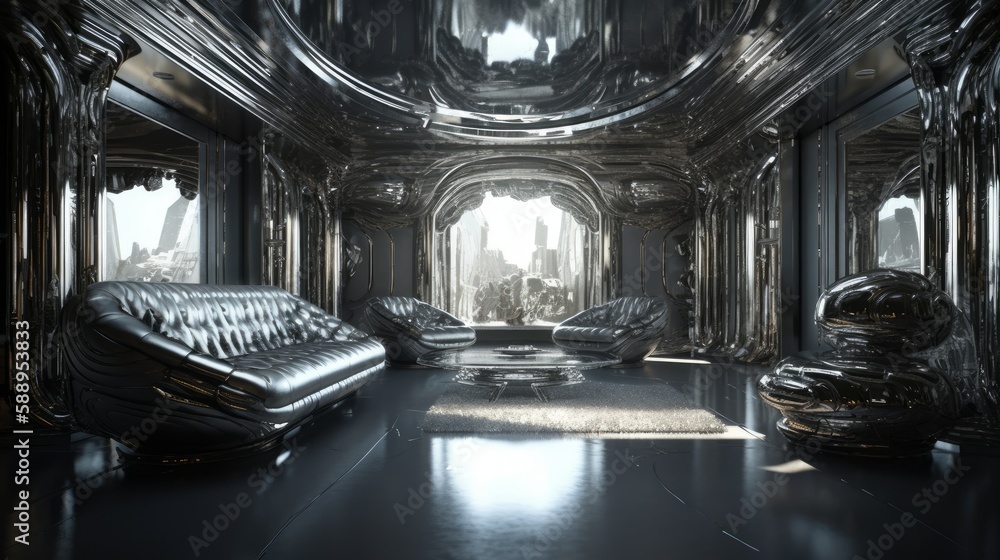 Shiny Silver and Pewter meets Luxurious Futuristic Interior: An Award ...