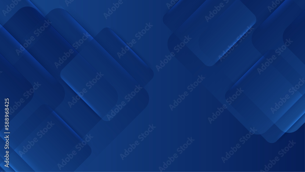 Abstract blue geometric shapes vector technology background, for design ...