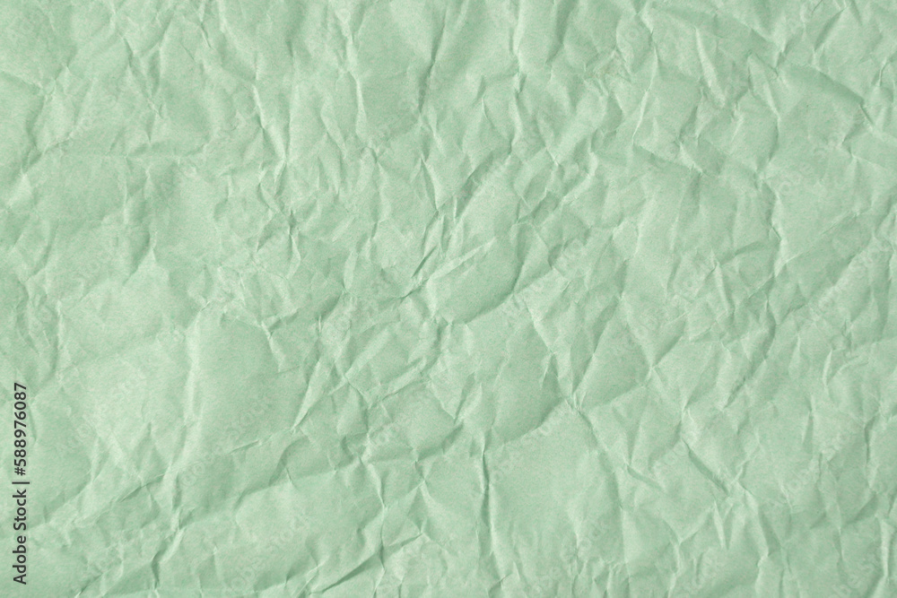 Recycled crumpled turquoise paper texture or paper background for ...