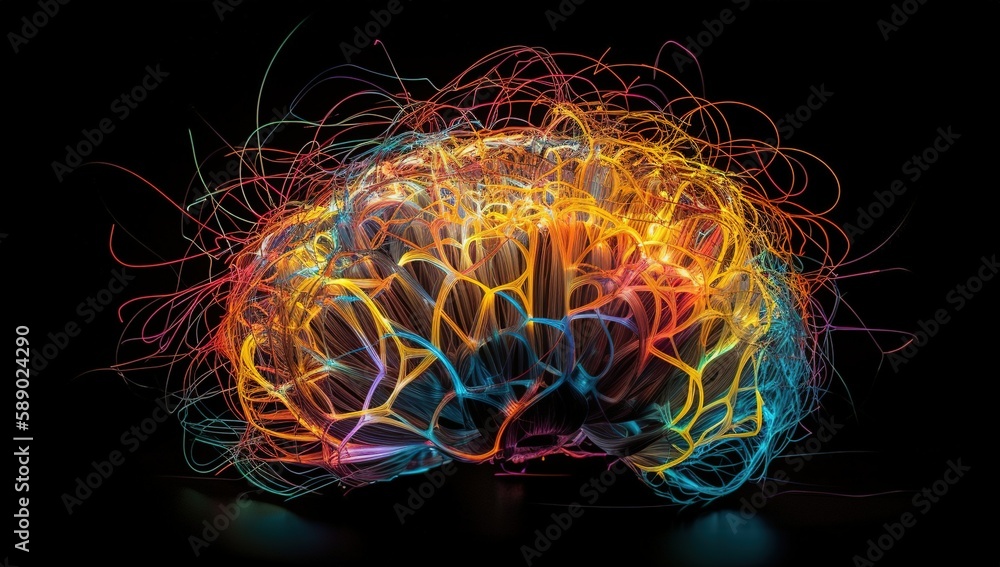 Brain cells function and connecting to body and ordering with other ...