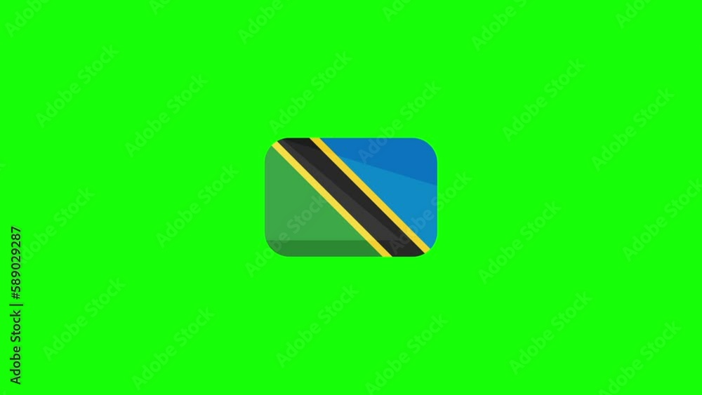 Animated Trinidad-and-Tobago flag icon design in flat icon style on ...
