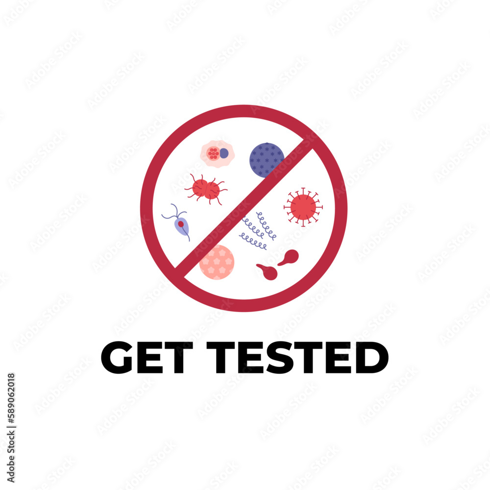 Sexual transmitted disease concept. Vector flat healthcare illustration ...