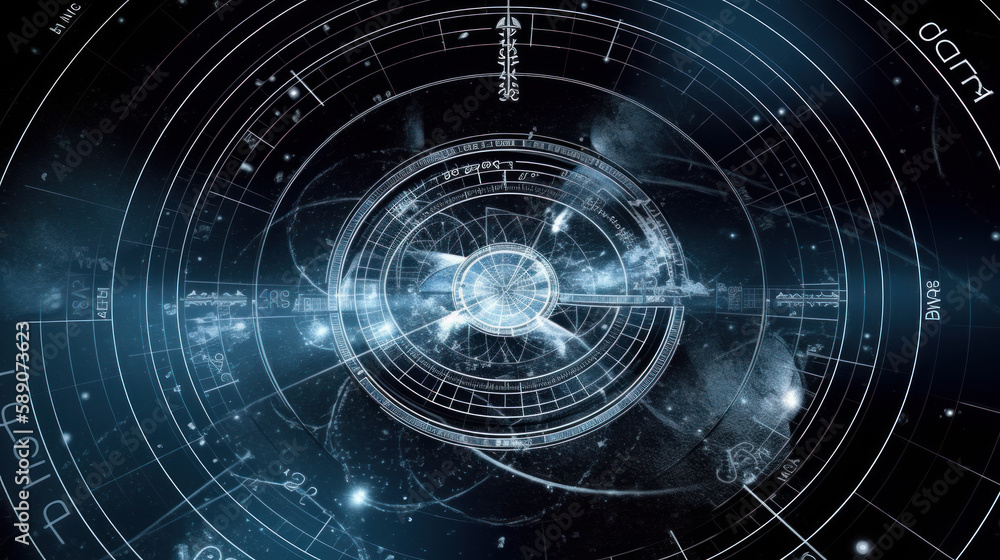 Visualisation of the space-time continuum, out galaxy as time ...