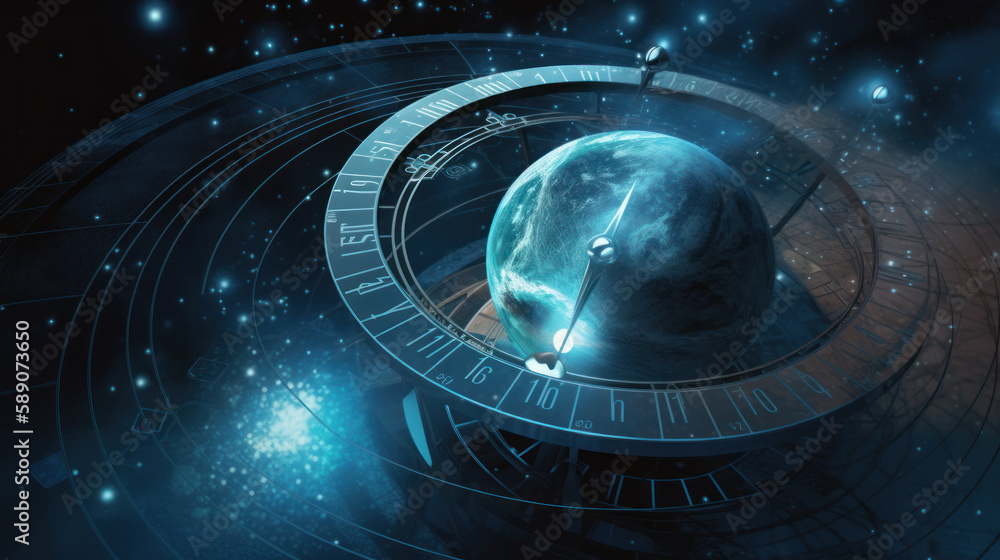 Visualisation of the space-time continuum, out galaxy as time ...