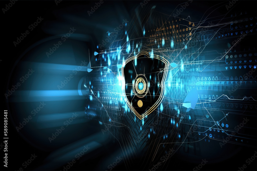 Internet Security Software, padlock, antivirus, firewall, and binary ...