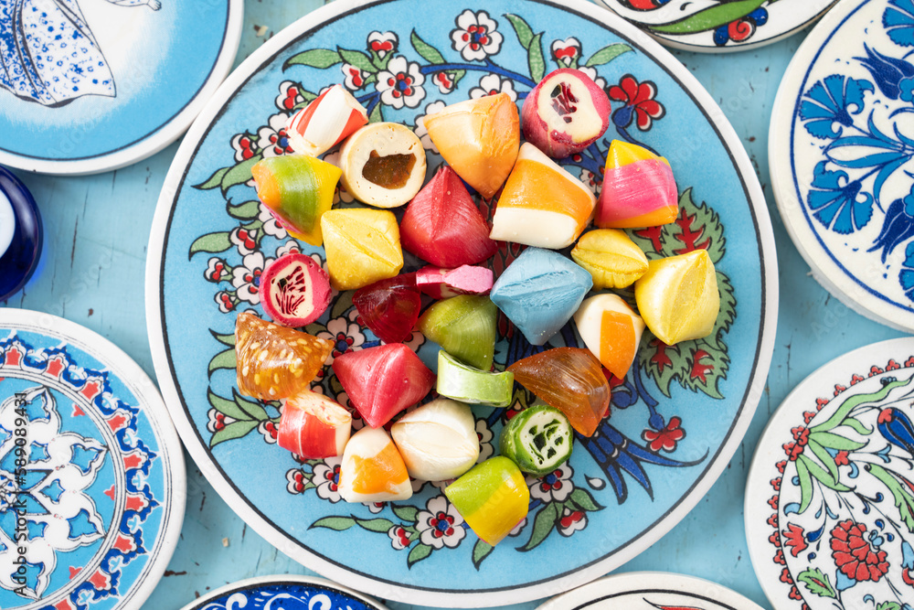 Colorful Ramadan Eid Candy, Traditional Ottoman Candy (Osmanlı Akide ...