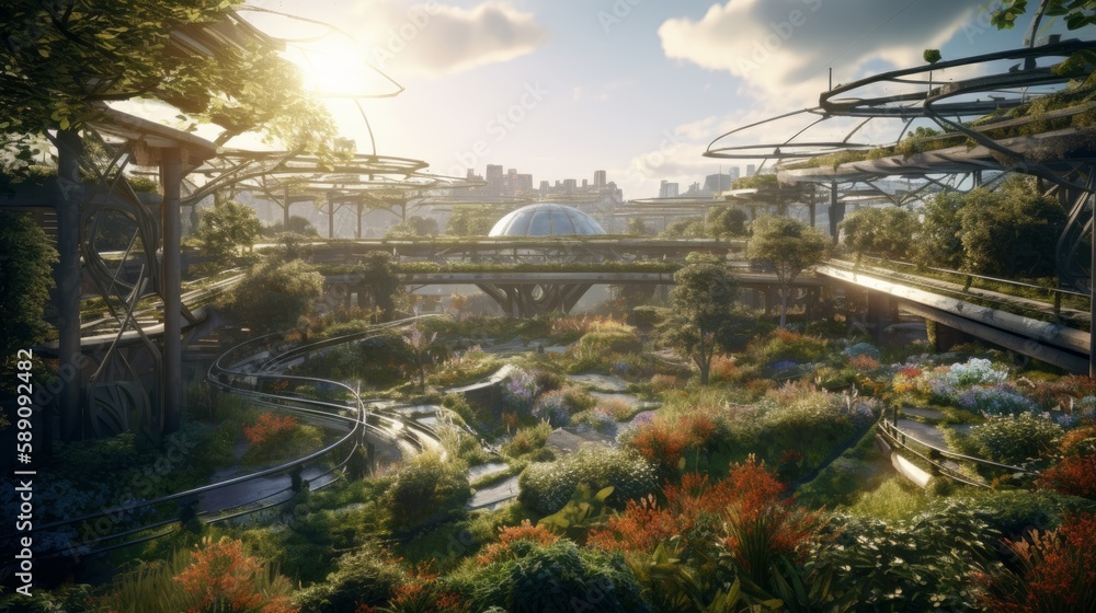 Futuristic City Park boasts AI irrigation and Neural Network Growth ...