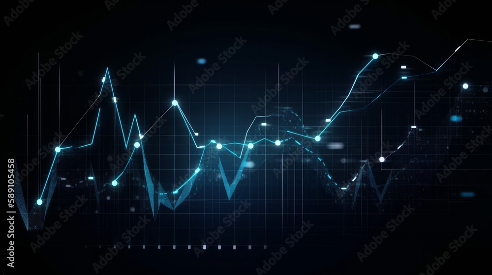 World business graph or chart stock market or forex trading graph in ...