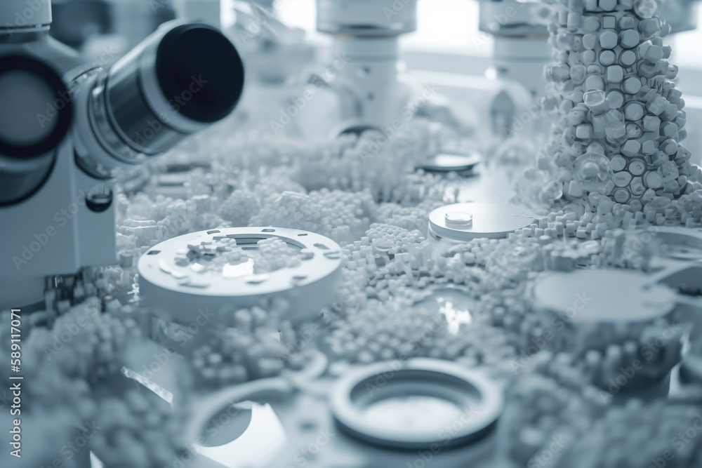 Futuristic background and textures concept. Nanotechnology abstract ...