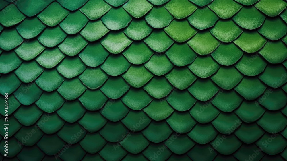 Green dragon scales texture background. Created with Generative AI ...