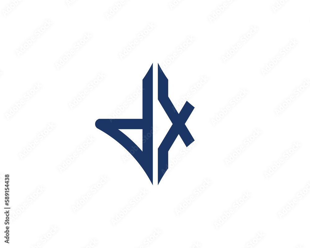 DX Logo design vector template Stock Vector | Adobe Stock