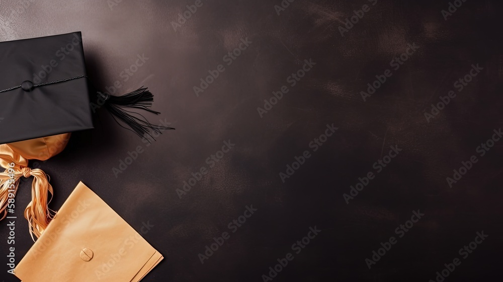 Copyspace background with graduation celebration decor. Wallpaper ...