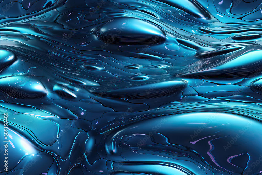 Generative AI image of abstract psychedelic liquefied texture ...