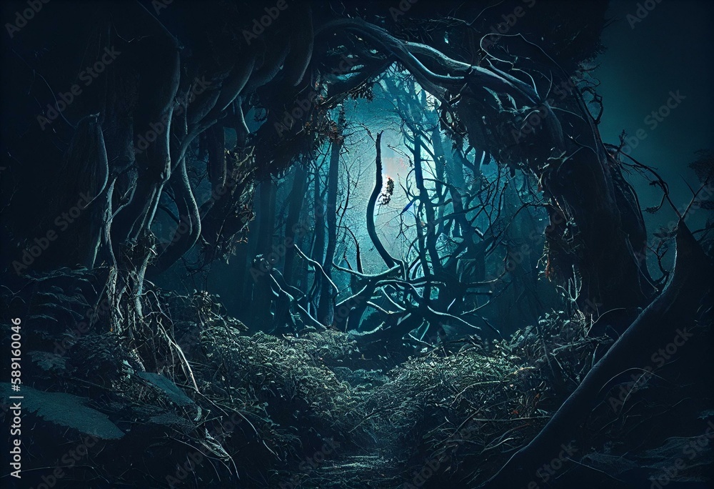 The Gloomy, Unforgiving Wilds of an AI-Generated, Macabre Forest ...