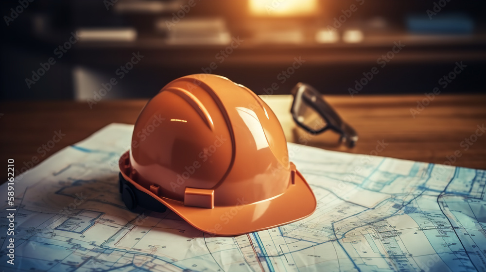 safety construction building on the map Stock Illustration | Adobe Stock