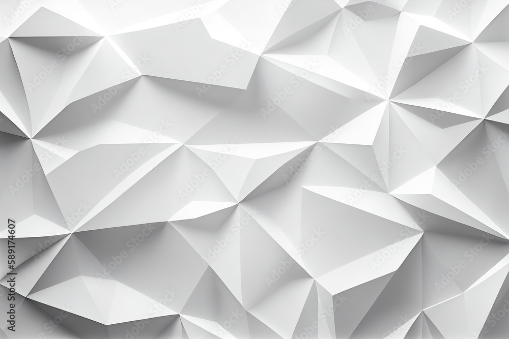 Generative AI image of white colored textured geometric background with ...