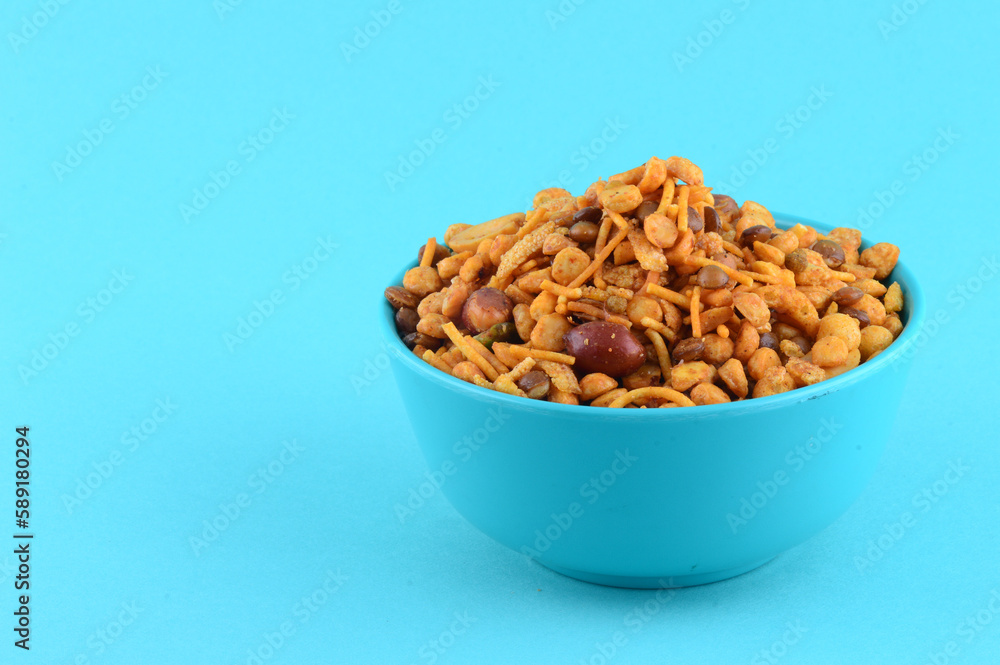 Indian Snacks : Mixture (roasted nuts with salt pepper masala, pulses ...