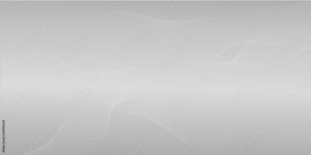 Abstract soft white wave curve on grey luxury background. Abstract white paper wave background ...
