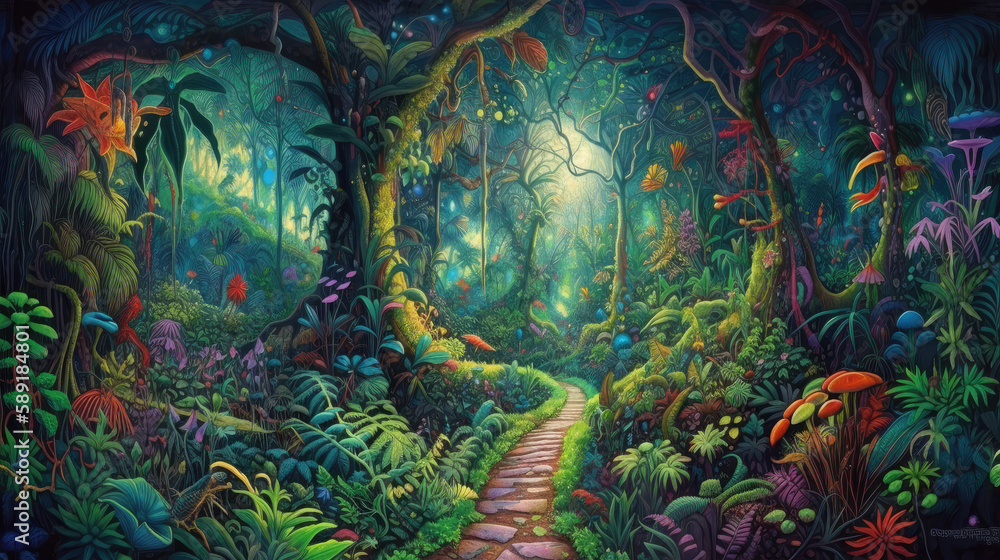 Photo & Art Print enchanted forest path fantasy wonderland - by ...