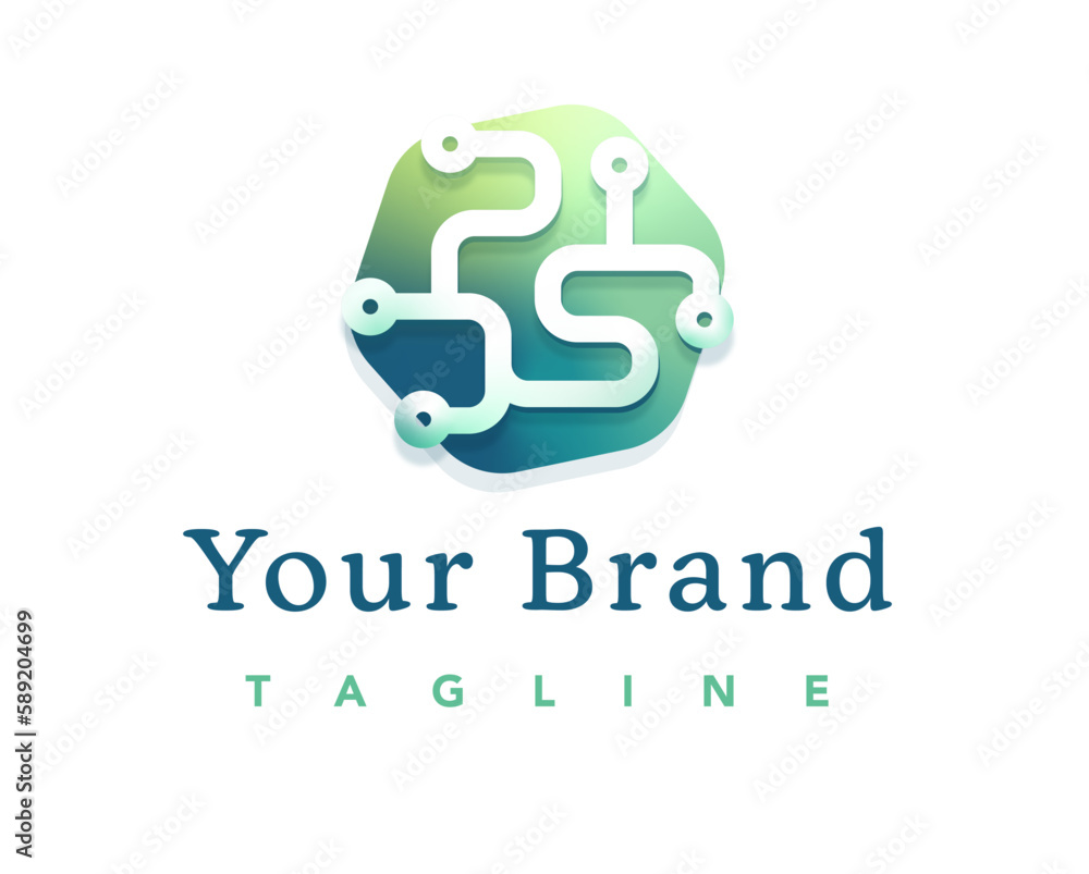 Big Data Vector Logo Stock Vector | Adobe Stock