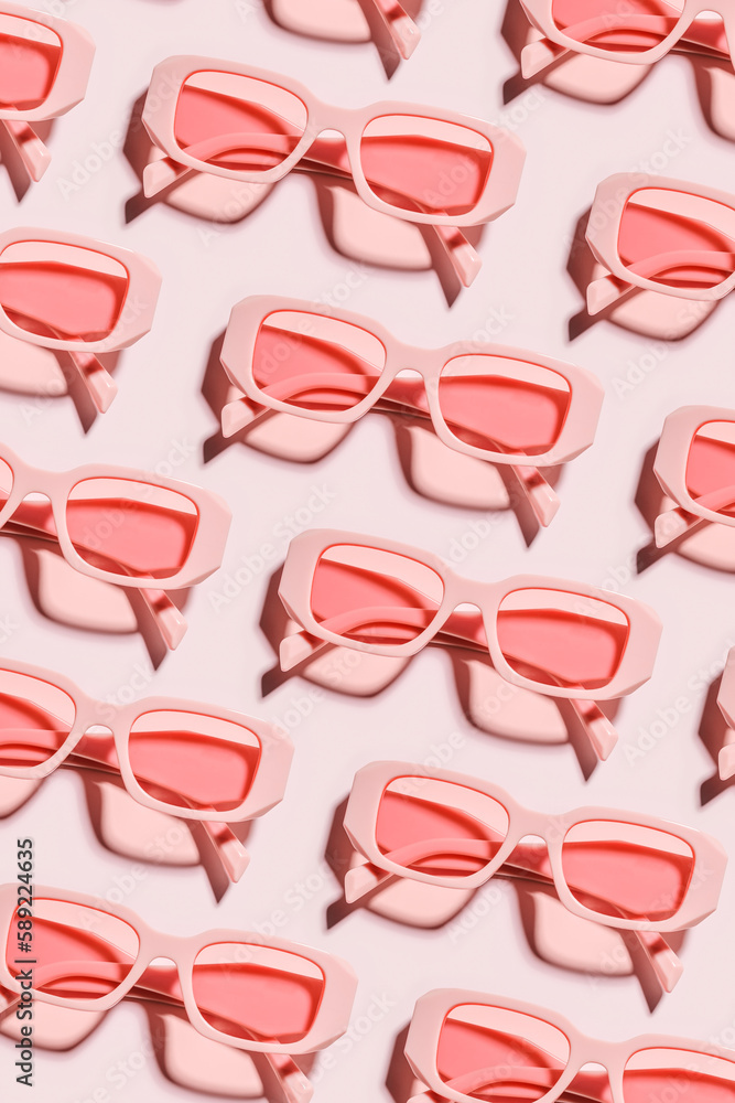 Colorful Sunglasses Background