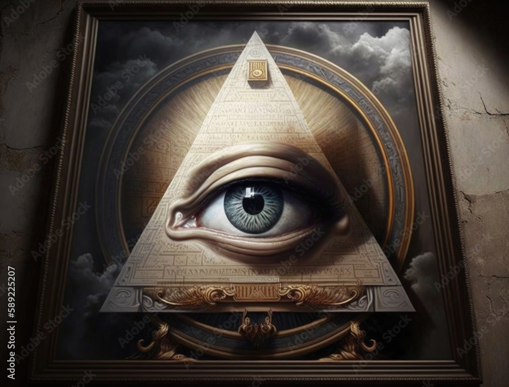 The All Seeing Eye. Masonic representation of Osiris. The Eye of ...