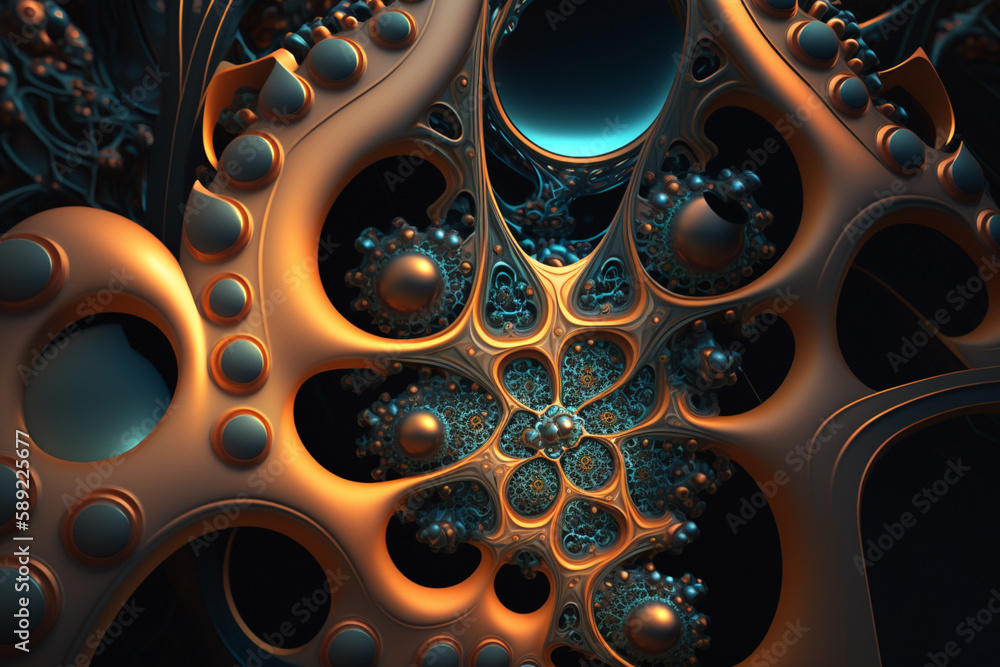 Fractal geometric multiverse of multiple earths and realities Stock ...