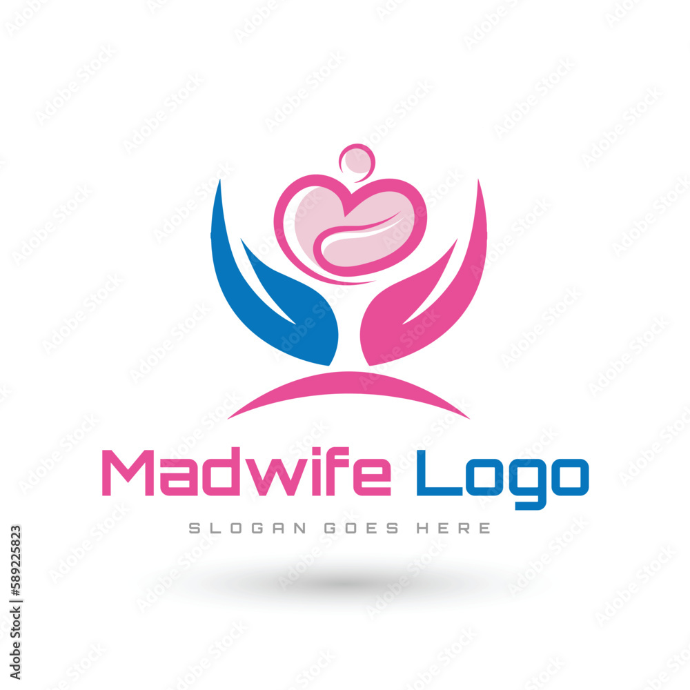Birth, pregnancy, family and baby care logos and symbol collection ...