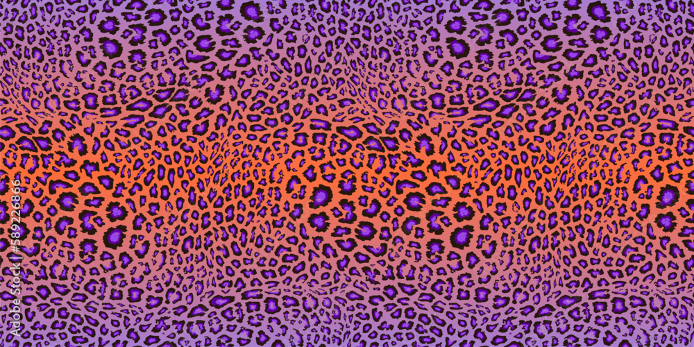 Leopard print pattern. Vector seamless background. Animal skin texture ...