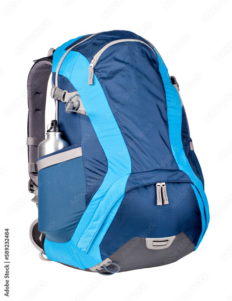 blue backpack on transparent background. png file Stock Photo | Adobe Stock