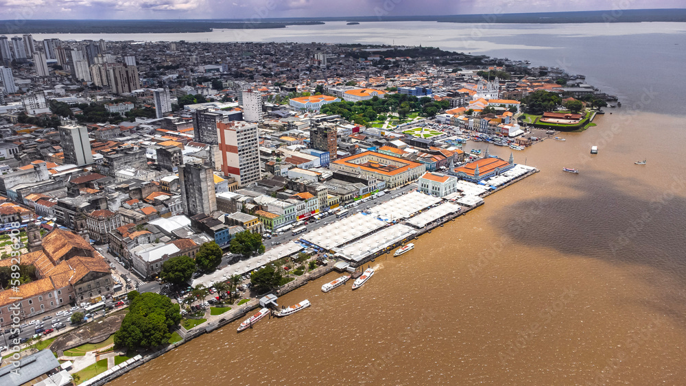 Paisagem Ver-o-Peso Belém Pará Cidade Mercado Público Ver o Peso Rio ...