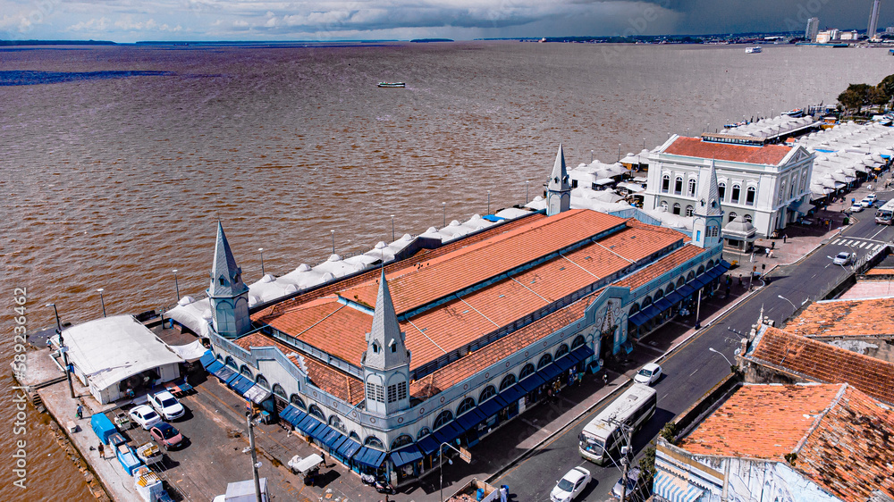 Paisagem Ver-o-Peso Belém Pará Cidade Mercado Público Ver o Peso Rio ...