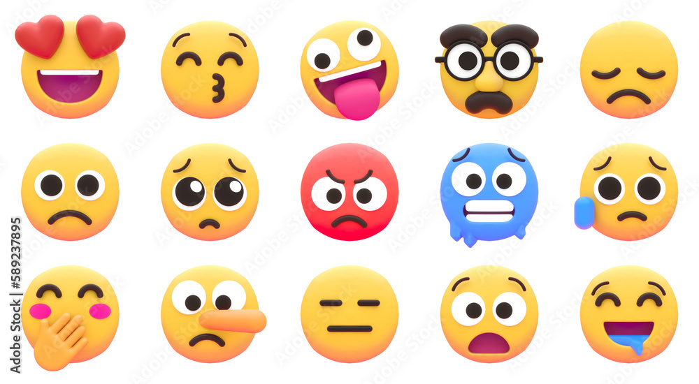 Microsoft - 3D Emoticon Facial Expression Updated April 2023 Stock ...