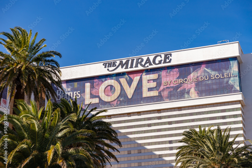 Las Vegas, United States - November 24, 2022: A picture of the Mirage ...