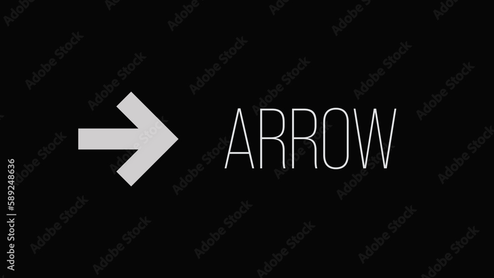 Simple Dynamic Arrow Text Opener Stock Template | Adobe Stock