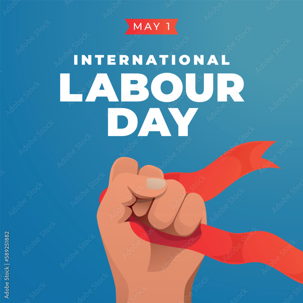 international labour day vector illustration. labour day flat ...