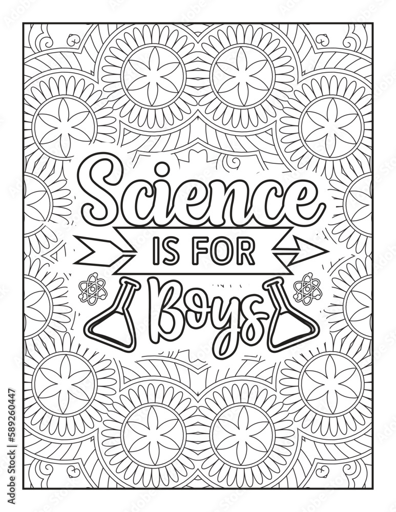 Vetor de Motivational quotes coloring page. Inspirational quotes ...