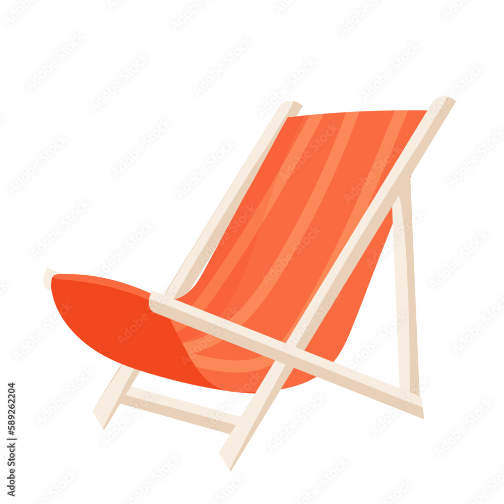Aquapark relaxing chair. Sunbathing pool chair, outdoor waterpark ...