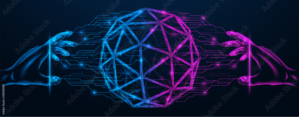 Neural network generates a 3d model of a polyhedron. Visualization of ...