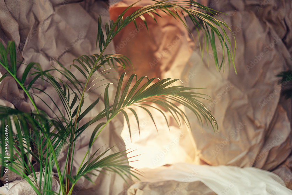 Christian Easter concept. Jesus Christ resurrection. Empty tomb of ...