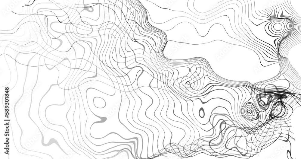 futuristic lines tech motion background. dynamic abstract line waving ...