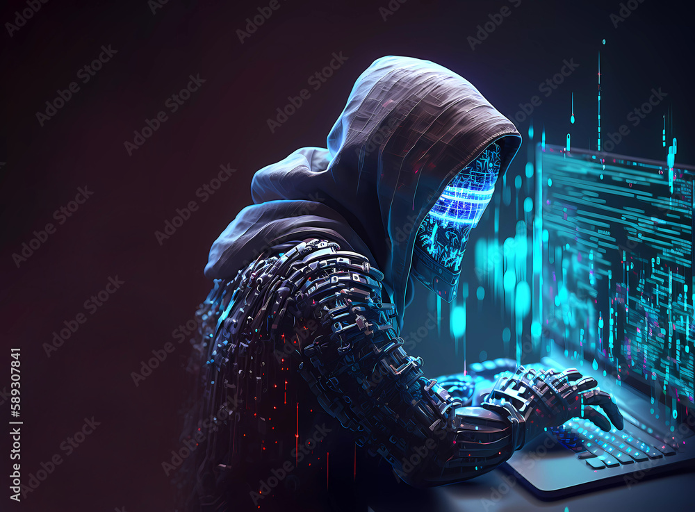 Computer hacker. Safety system. Cybersecurity on the web. Banner ...