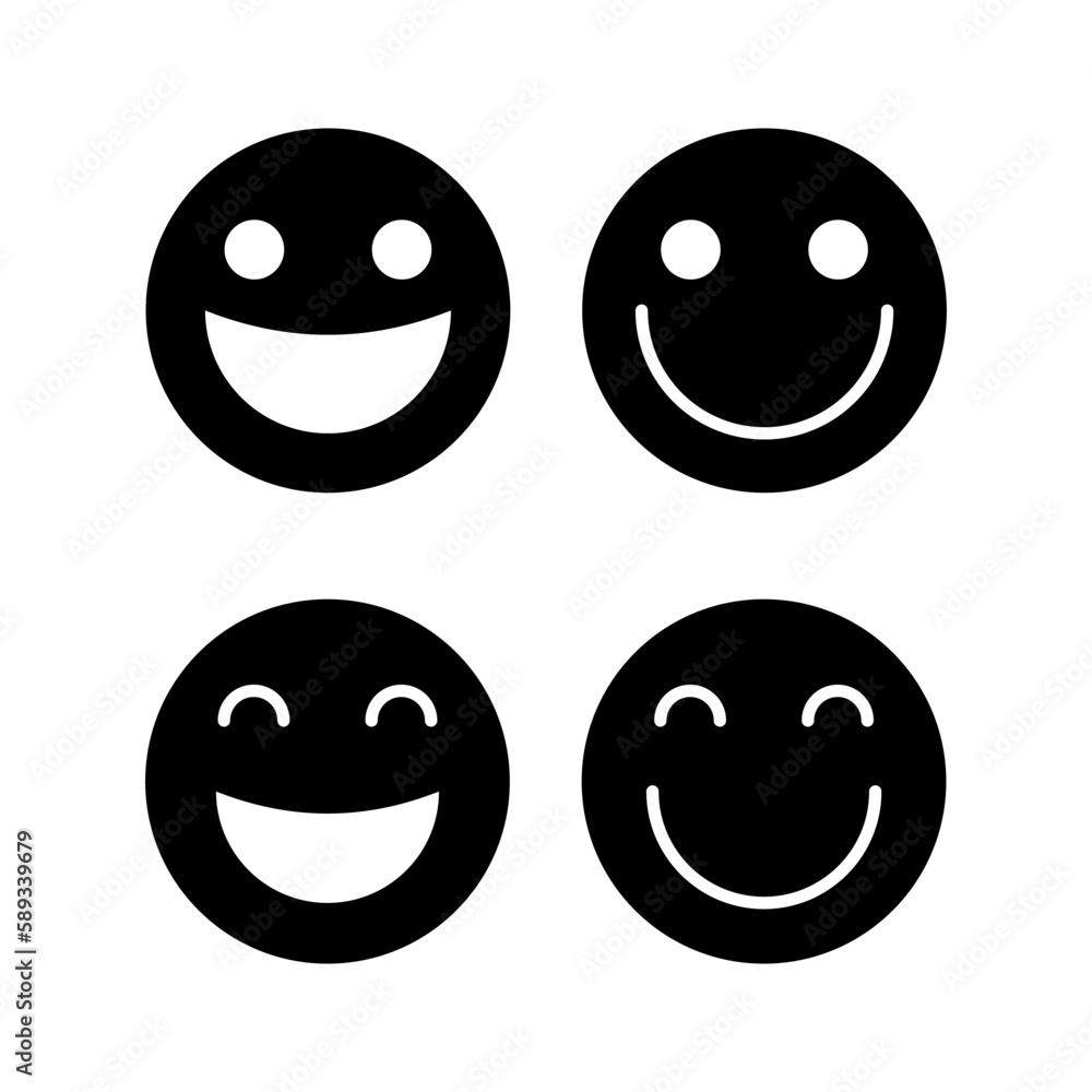 smile icon vector illustration. smile emoticon icon. feedback sign and ...