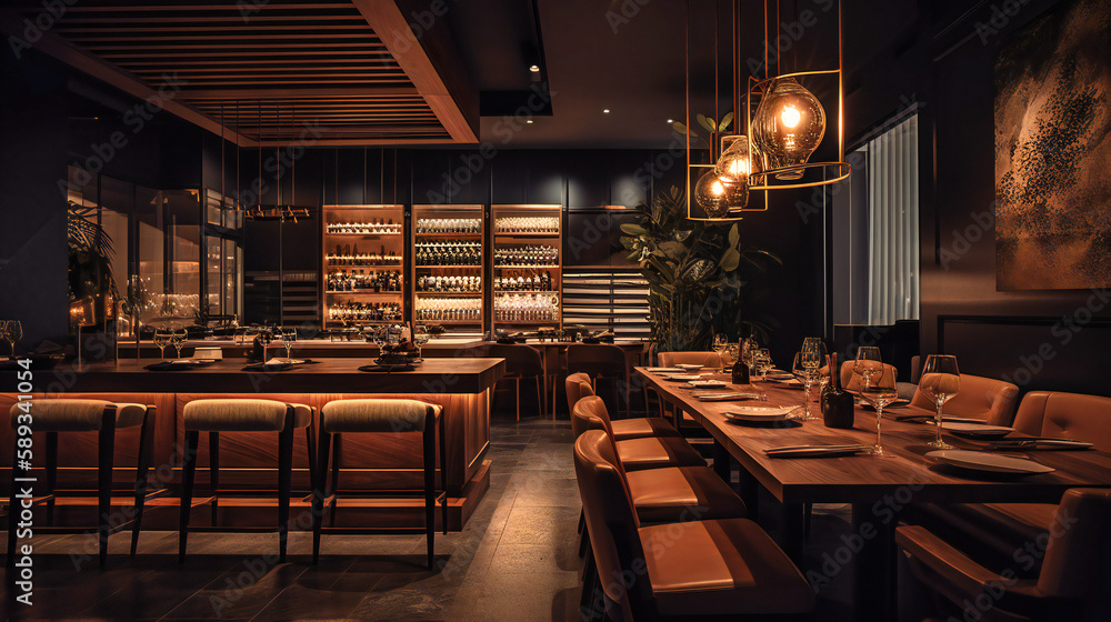 The lavish interior design and cinematic lighting create a truly ...