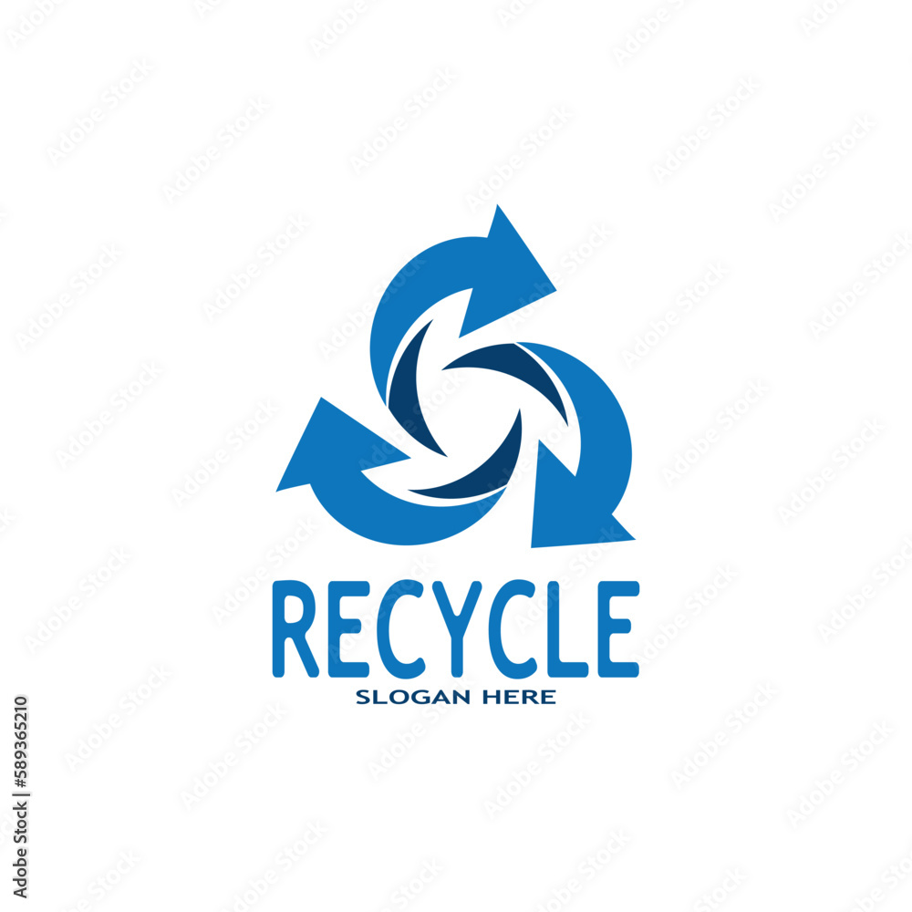 Recycle Icon - Recycling Symbol Reuse Vector Graphics Logo Stock Vector ...