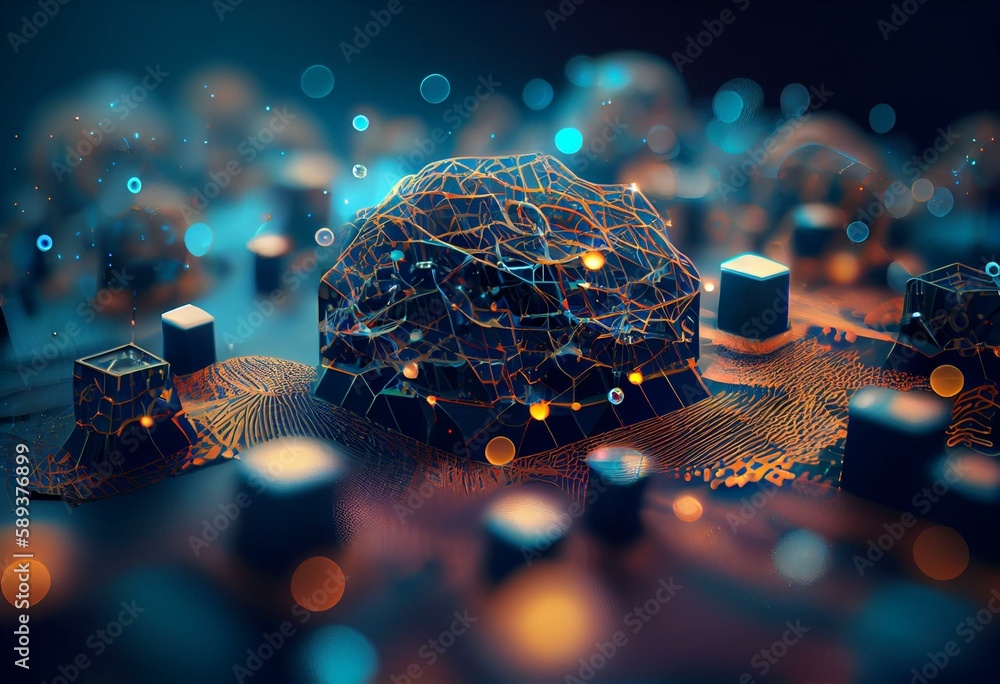 Field of information particles. Nano elements and high technology. Big ...