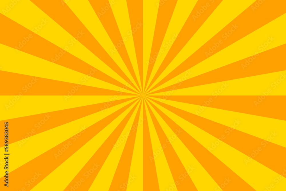 Orange and yellow sunburst background for poster, wallpaper, backdrop ...