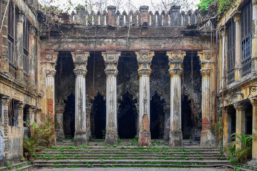 View of Thakur Dalan of Basu Bati. Basu Bati is one of the most unique ...